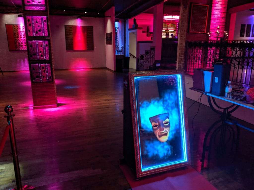 Mirror Booth at XIX Restaurant in the Bellevue Hotel - Philly Photo Booths